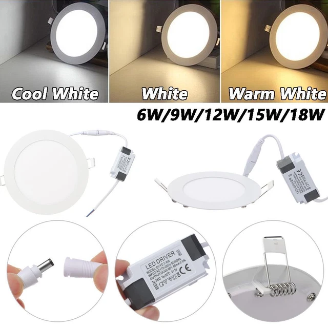 HOME BULB CEILING Light LED Spotlight Panel Downlight Round Recessed ...