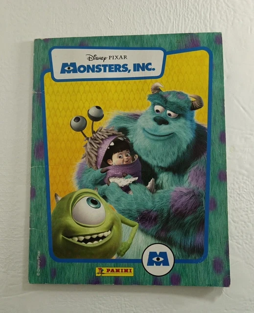 RARE PANINI DISNEY Pixar Monsters Inc 100% Complete Sticker Album Book ...