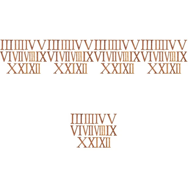 60 PCS ROMAN Number for Clock Replacement Mechanism Wooden Numbers ...