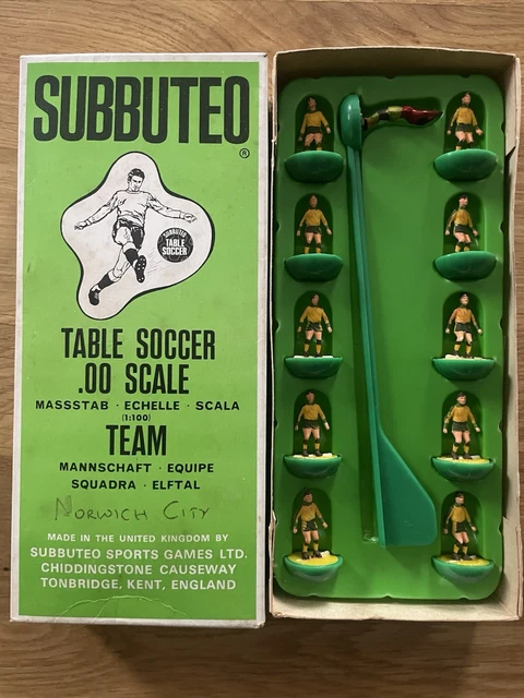 NORWICH CITY RARE 1970s Subbuteo Team H/W In Great Condition £21.52 - PicClick UK