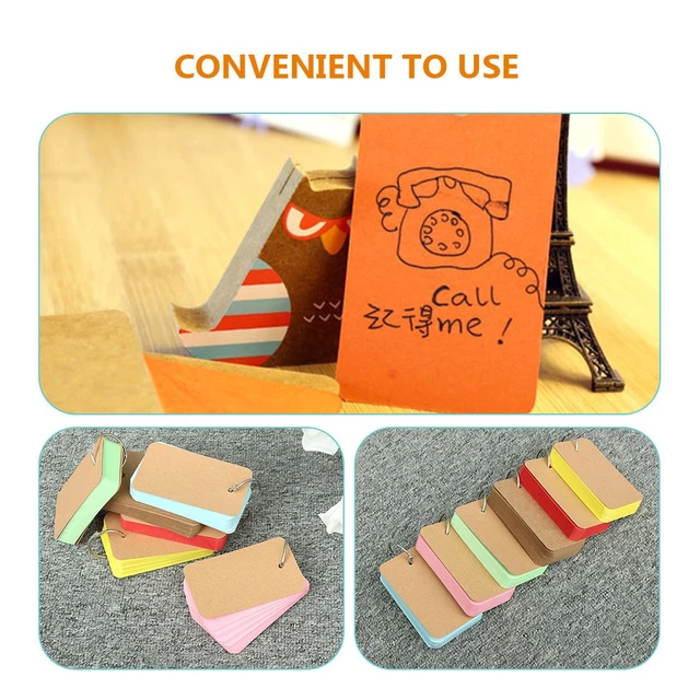 5 BOOKS SMALL Blank Cards Flashcards with Rings Spiral Bound Index $34. ...