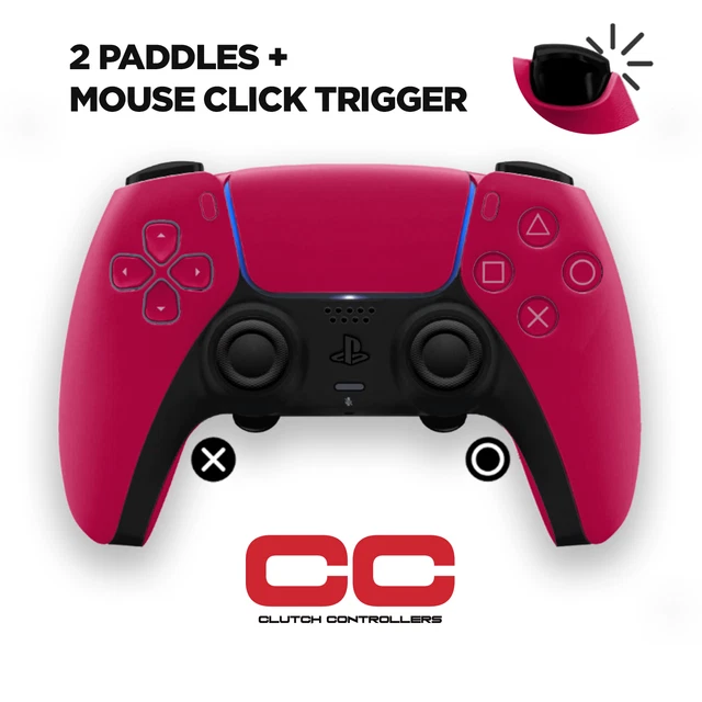 PS5 CUSTOM PRO DualSense 2 Paddle Mouse Click Trigger Controller Red ...