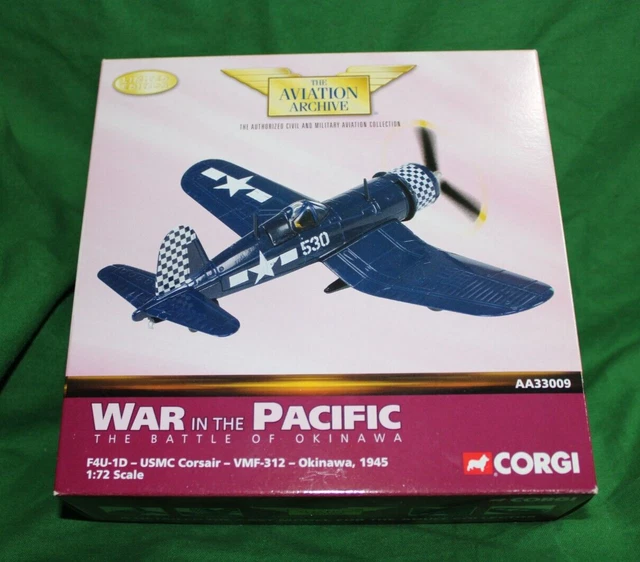 CORGI AVIATION ARCHIVE Usmc Ww2 Vought Corsair F-4U-1D 1/72 #Aa33009 £ ...