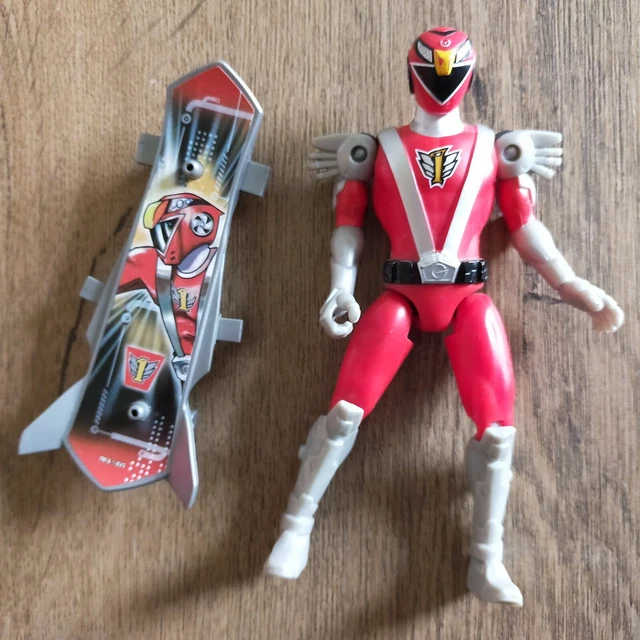 POWER RANGERS RPM Rapid Pursuit Red Eagle Figure with skateboard 2008 5 ...