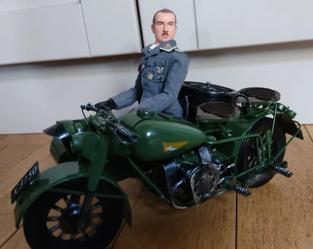 1/6 SCALE WW2 Army Soldier Motorcycle & Sidecar for Dragon Action Man ...