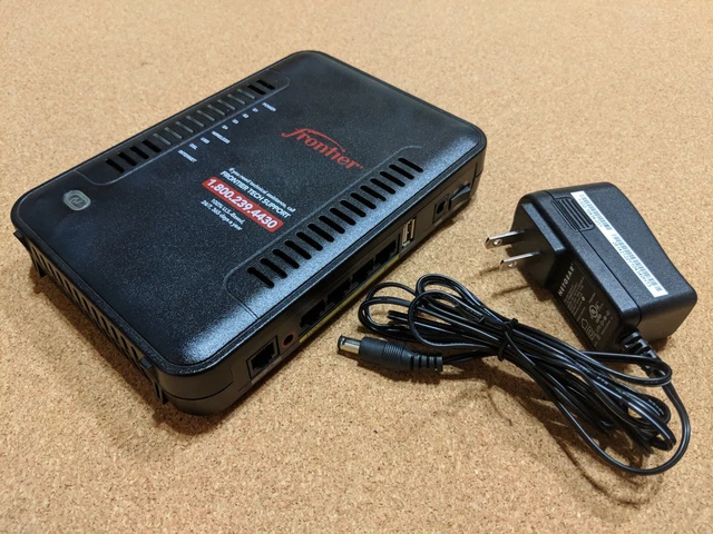 FRONTIER NETGEAR ADSL2+ Modem Router 7550 Model# B90-755044-15 Rev 5 07 ...