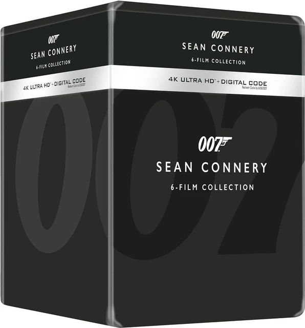 007 JAMES BOND SEAN CONNERY LIBRARY CASE COLLECTION 6 FILM (4K (4K UHD ...