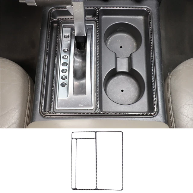 CARBON FIBER CENTER Console Gear Shift Panel Frame Trim For Hummer H2 ...