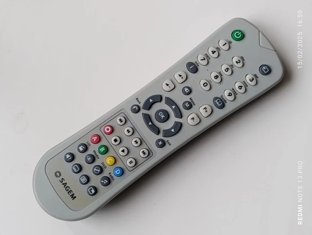 TÉLÉCOMMANDE DÉCODEUR TV TNT SAGEM HDD DTR-94160 84250THD TR94160 HD ...