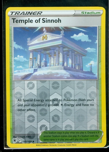 POKEMON TEMPLE OF SINNOH 155/189 - Astral Radiance - Rev Holo - - MINT ...