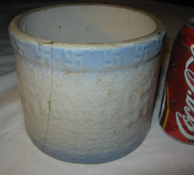 ANTIQUE INDIAN SIGN Country Kitchen Primitive Stoneware Butter Churn ...