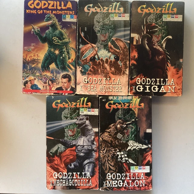 LOT OF 5 Vintage Godzilla VHS Tapes $21.70 - PicClick CA