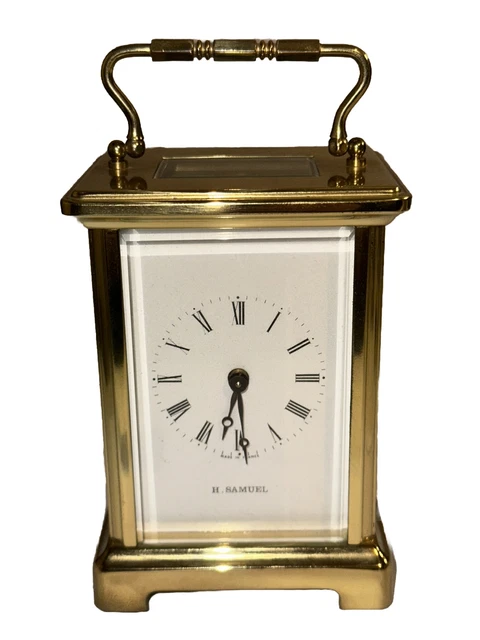 VINTAGE H SAMUEL 8 Day Carriage Clock by Duverdrey & Bloquel, France ...