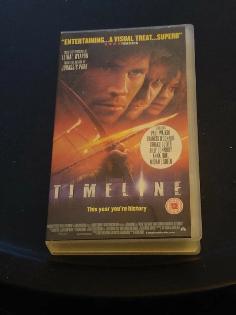 TIMELINE (VHS, 2004) Paul Walker, Gerard Butler, Billy Connolly FREE ...