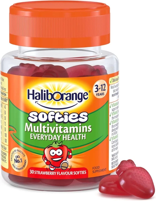 KIDS MULTIVITAMINS STRAWBERRY Capsule Softies, Haliborange 30 each £9. ...