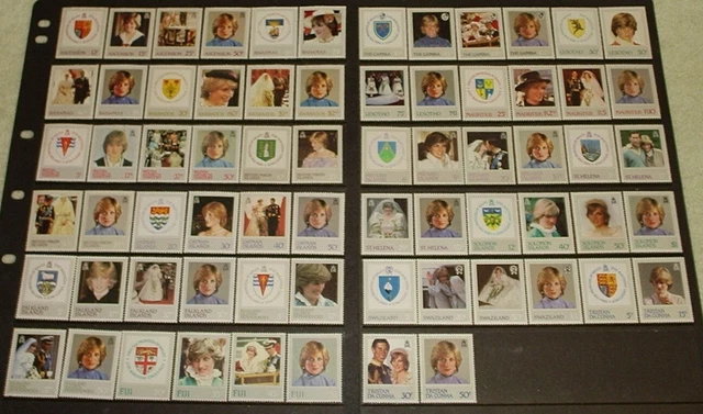 PRINCESS DIANA 21ST Birthday stamp collection - mint unhinged EUR 12,03 ...