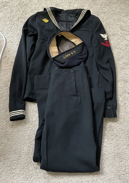 WWII US NAVY Pharmacist Mate Corpsman Dress Blue Uniform £45.77 ...