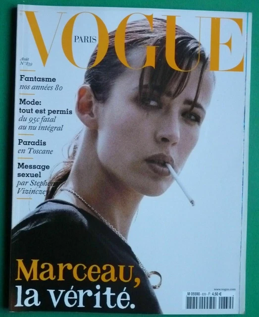 VOGUE PARIS MAGAZINE August 2003 Aout SOPHIE MARCEAU Kate Moss ISABELI ...