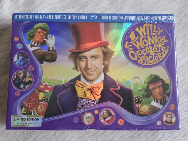 WILLY WONKA AND the Chocolate Factory (Blu-ray Disc, 2011, 3-Disc Set ...