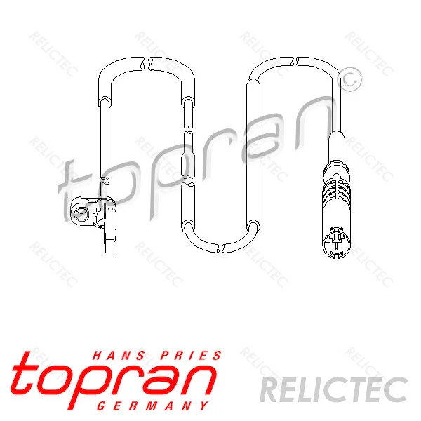 REAR ABS WHEEL Speed Sensor BMW:E91,E90,E93,E88,E87,E82,E81,3,1 ...