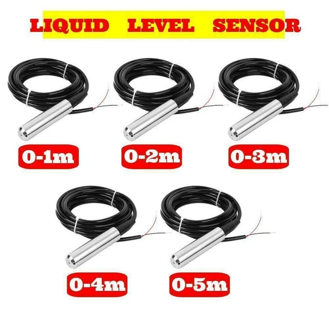 LIQUID LEVEL WATERPROOF Transmitter Water Level Sensor Signal Output 0 ...