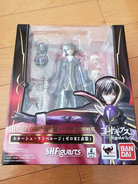 FIGURINE COSTUME S.H.FIGUARTS Code Geass Lelouch Lamperouge zero R2 ...