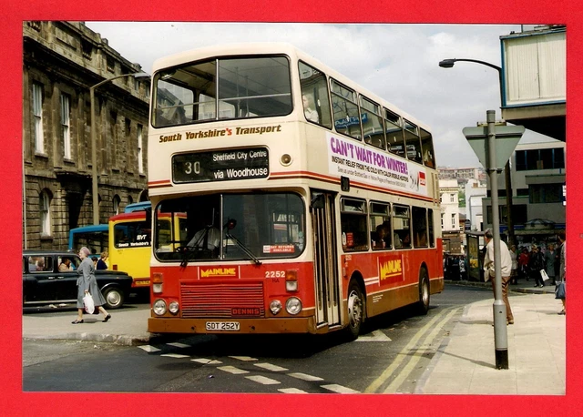 SHEFFIELD BUS PHOTO ~ SYT Mainline 2252: 1982 Alexander Dominator ...