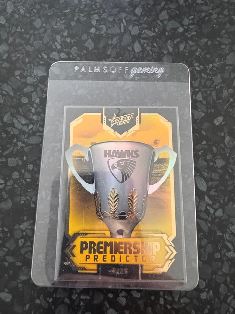 2025 AFL FOOTY Stars Hawthorn Hawks Premiership Predictor #181/360 $250 ...
