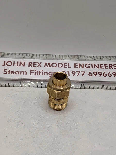 1/2& BSP (12MM Pipe) Live Steam Single Pipe Union £8.64 - PicClick UK