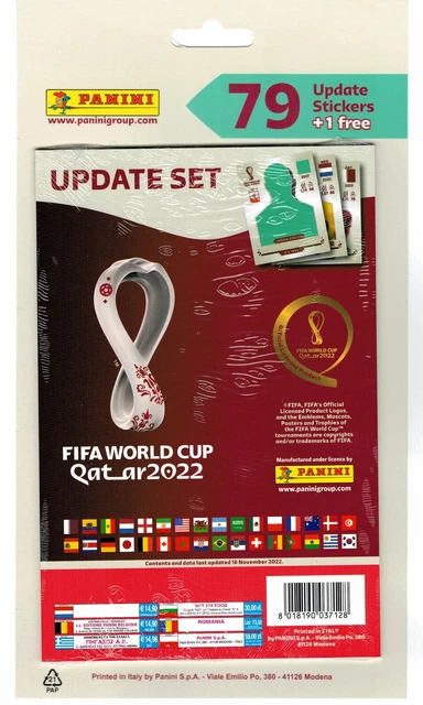 SET AGGIORNAMENTI PANINI Fifa World Cup Qatar 2022 Update Set 79 Figurine EUR 16,99 - PicClick IT