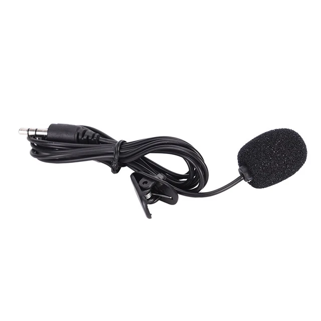 3.5MM CLIP SUR Micro Microphone Mains Libres Condensateur Filaire Mini ...