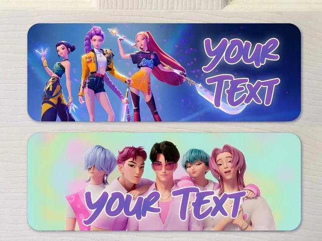 PERSONALISED KPOP DEMON Hunters Sign Huntrix Inspired K-Pop Fan Gift ...