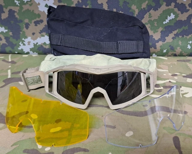 BRITISH ARMY SAS Military Surplus Revision Wolf Spider Military Goggles ...