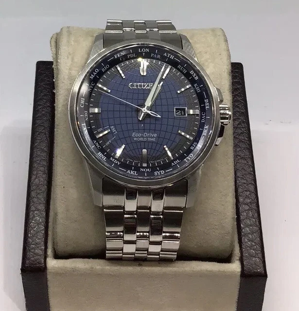 MONTRE HOMME CITIZEN Eco-Drive World Time Calendrier Perpétuel E784-S116252 EUR 230,09 - PicClick FR