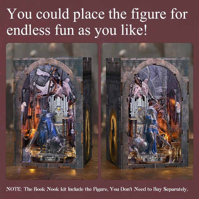 BOOK NOOK KIT, DIY Miniature House Kit Mini Dollhouse Kit for Adults to ...