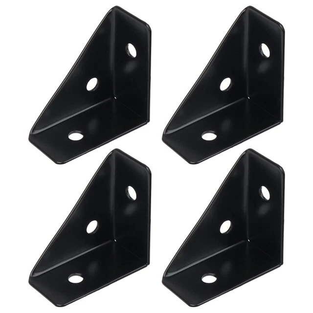 PACK DE 4 supports d'angle en fer premium renforcement pour coins angle ...