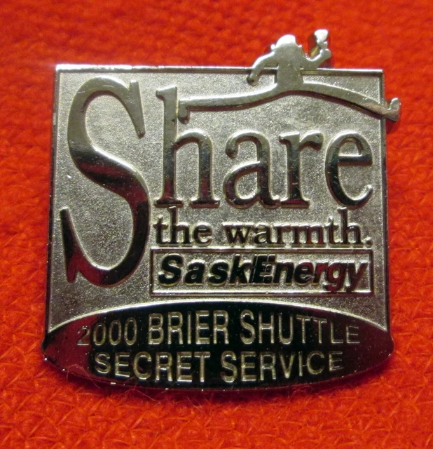 2000 SASKATOON LABATT Brier Lapel Pin Shuttle Secret Service icszc1 $1. ...