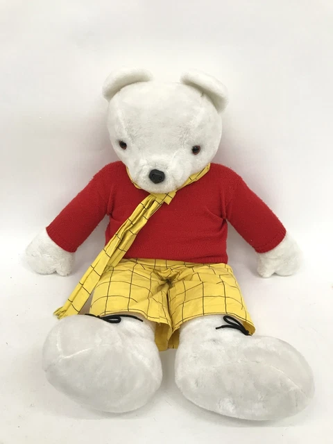 RUPERT BEAR SOFT Toy Plush By Real Soft Toys Large 41 Inches Vintage ...