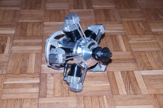 OS MAX SIRIUS Radial FR5-300 5-Cylinder 50cc 4-Stroke RC Model Engine ...