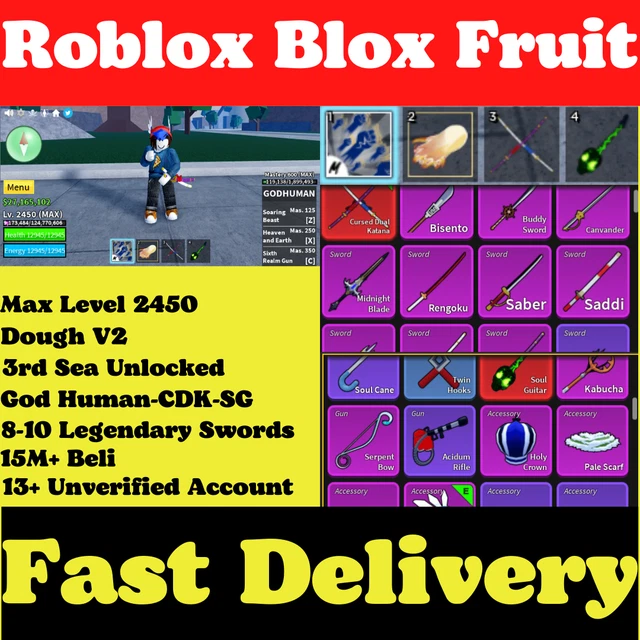 Max Level Blox Fruits Account FOR SALE! - PicClick UK