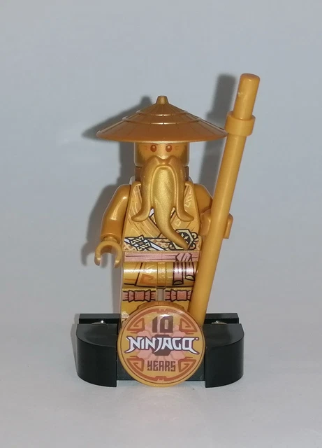 LEGO NINJAGO - Goldener Meister Wu - Figur Minifig Legacy Golden Sensei ...