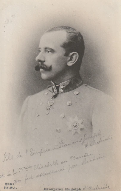 **ORIGINAL POSTCARD** CROWN Prince Rudolf Habsburg Nobility Sisi ...