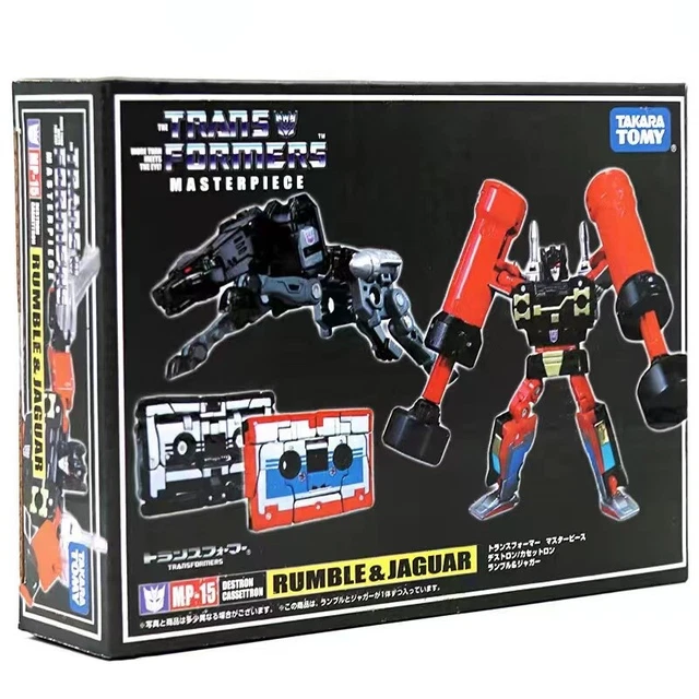 TRANSFORMERS MP-15 MASTERPIECE Ravage & Rumble Jaguar Cassettes Action ...
