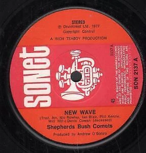 SHEPHERDS BUSH COMETS New Wave 7" vinyl UK Sonet 1977 B/w sunny summer ...