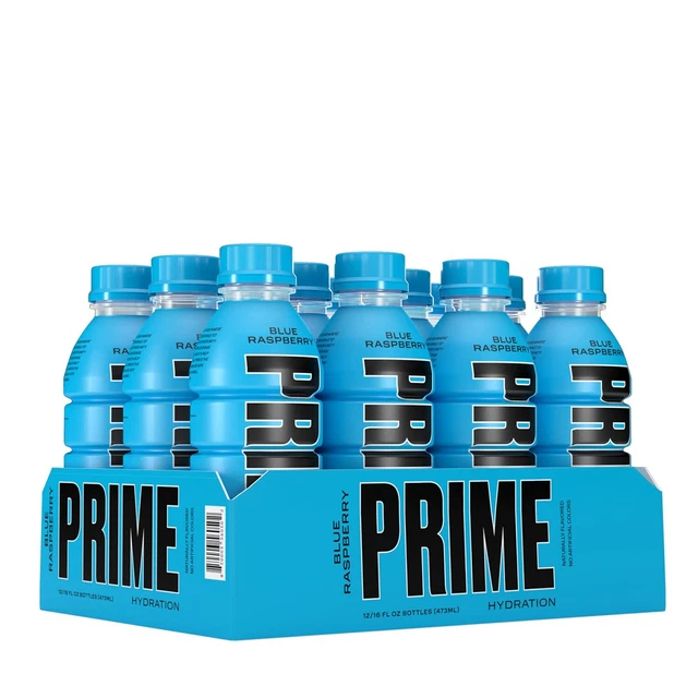 PRIME HYDRATION DRINK Blue Raspberry 12 Pack Crate Logan Paul & KSI £65 ...