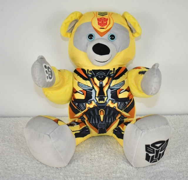 BUILD A BEAR Transformers Bumblebee Yellow 18" Changes to Autobot Movable Arms £14.18 - PicClick UK