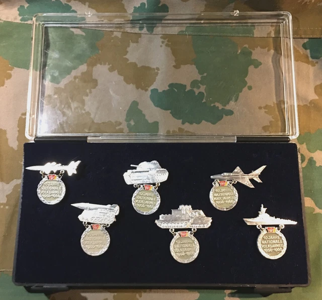 DDR MFS 10JAHRE NVA Komplett Satz alle 6 Versionen Panzer Schiff Orden ...