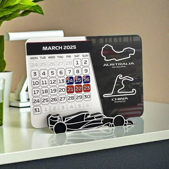 TRACK EVENTS SCHEDULER Racing Schedule with Images 2025 Calendar Car ...