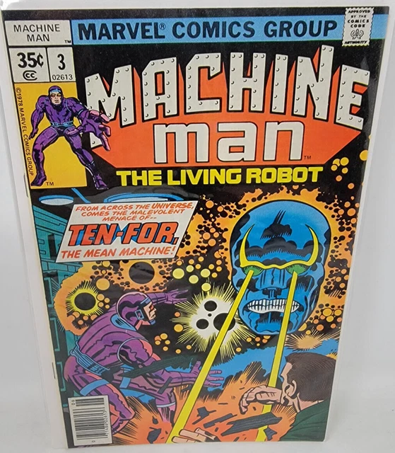 COUVERTURE JACK KIRBY Machine Man #3 Marvel Comics *1978* 9,4 EUR 12,10 ...