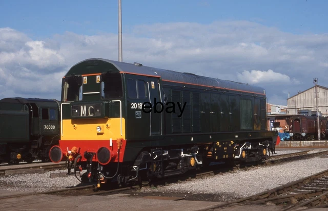 35MM RAILWAY SLIDE- Diesel Electric Loco Class 20. 20189 @ Crewe Works ...